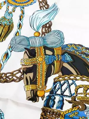 Hermès 1990-2020 Le Timbalier Silk Scarf 90 Scarves