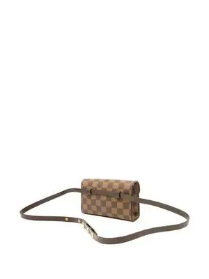 LOUIS VUITTON 2002 Damier Ebene Florentine Pochette Belt Bag - Brown
