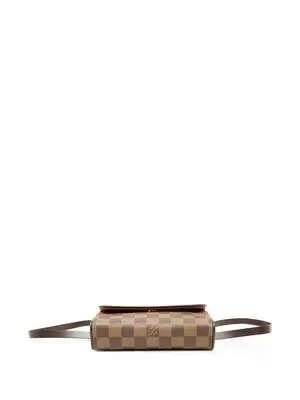 LOUIS VUITTON 2002 Damier Ebene Florentine Pochette Belt Bag - Brown