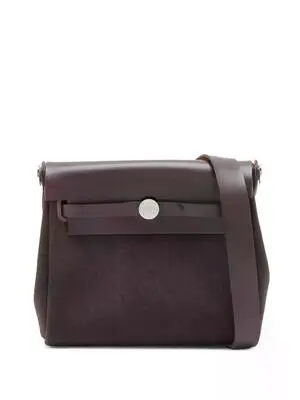 Hermès 2024 Military Toile And Vache Hunter Herbag Zip 20 Crossbody Bag - Brown