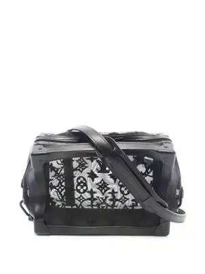 LOUIS VUITTON 2019 Monogram Mesh Soft Trunk Crossbody Bag - Black