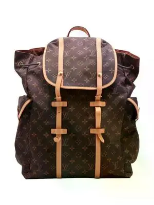 LOUIS VUITTON 2021-2026 Monogram Silk Tech Christopher East West Mm Backpack - Brown