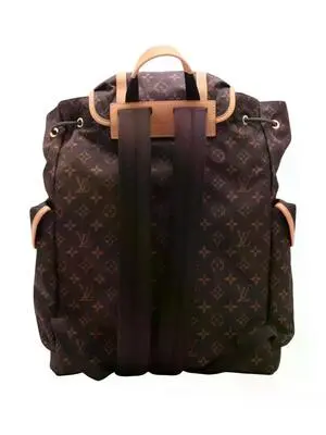 LOUIS VUITTON 2021-2026 Monogram Silk Tech Christopher East West Mm Backpack