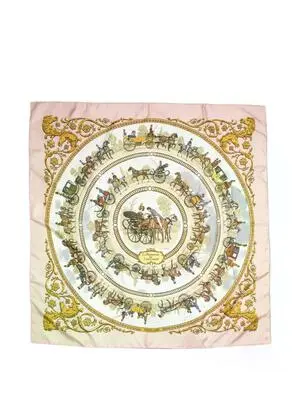 Hermès La Promenade De Longchamps Scarf - Pink