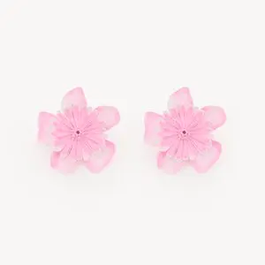 Chloé The Bloom Earrings - Fuchsia Pink
