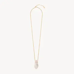 Chloé The Mirror Pendant Necklace - Gold - Silver