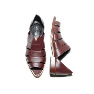 MAFALDA Neutrals Gisele Wine Sandals - Red
