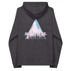 ANCHOR & CREW Heather Just Explore. Seeker Organic Cotton Hoodie - Black