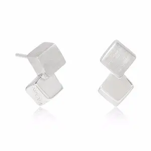 NEOLA Cube Studs - Silver