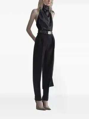MUGLER Backless Scarf Top