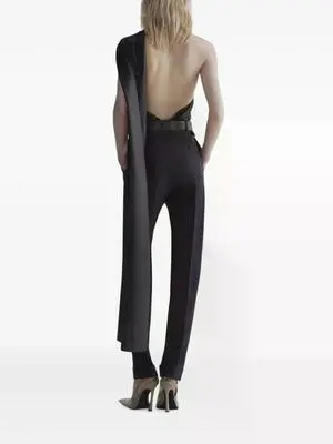 MUGLER Backless Scarf Top