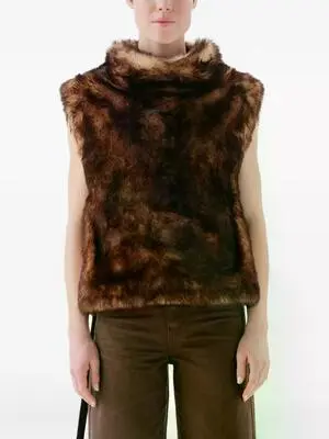 UNREAL FUR Highlander Faux-fur Vest - Brown
