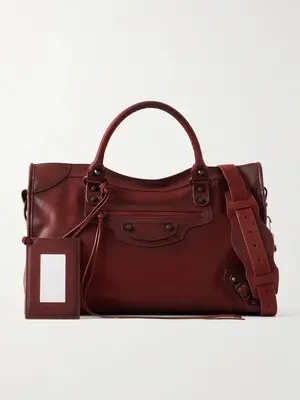 Balenciaga Le City Medium Leather Shoulder Bag
