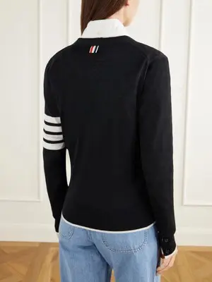 Thom Browne 4-bar Wool Cardigan