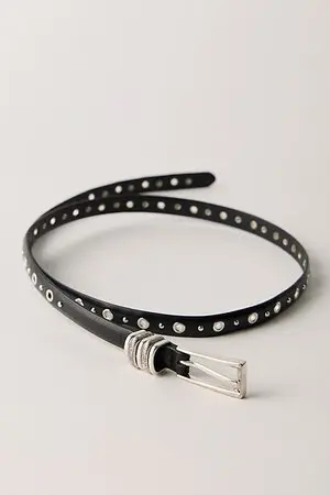 Free People Bowie Slim Belt At - Black