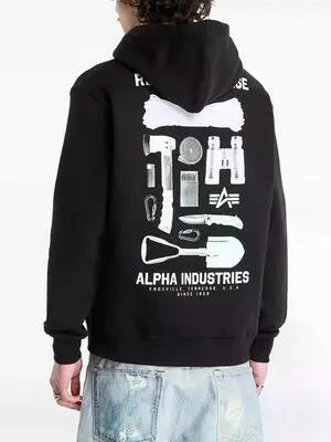 Alpha Industries Return To Base Graphic-print Hoodie