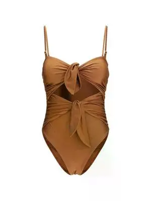 Zimmermann Knot-detail Cut-out Swimsuit