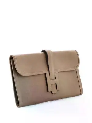 Hermès Jige Elan Evercolor 29 Clutch Bag - Grey