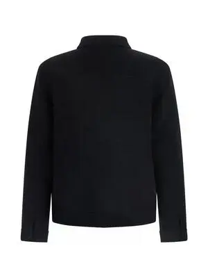 LOW BRAND Button-up Wool Shirt Jacket