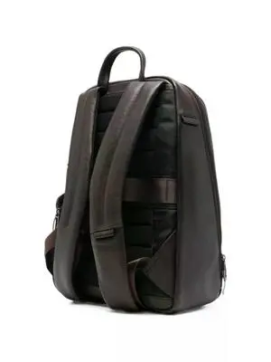 PIQUADRO Russel Grained-leather Backpack