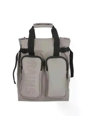 Rains Texel Logo-embossed Backpack - Grey