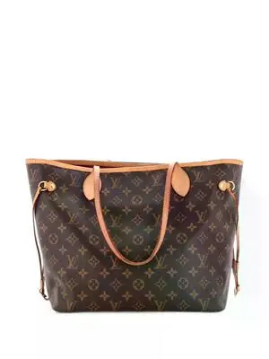 LOUIS VUITTON Neverfull Nm Monogram Canvas Mm Tote Bag - Brown