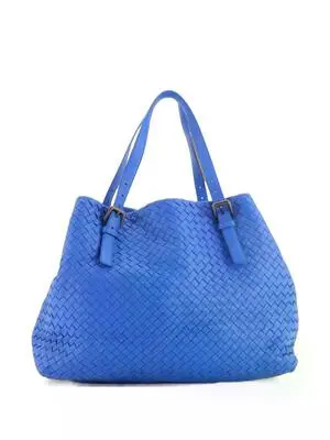 Bottega Veneta A-shape Intrecciato Nappa Large Tote Bag - Blue