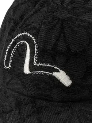 EVISU Kamon Logo-embroidered Jacquard Baseball Cap