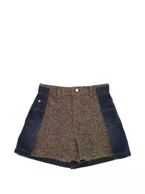 Sacai Panelled Denim Shorts