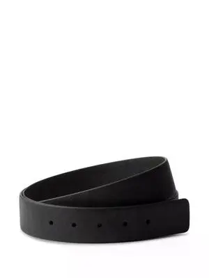 Prada Reversible Saffiano Leather Belt Strap - Black