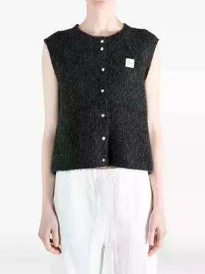 American Vintage East Sleeveless Cardigan - Grey