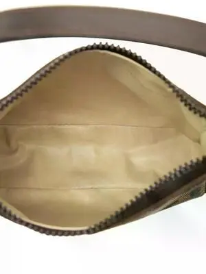 Fendi 20th Century Mini Zucca Canvas Pochette Shoulder Bag