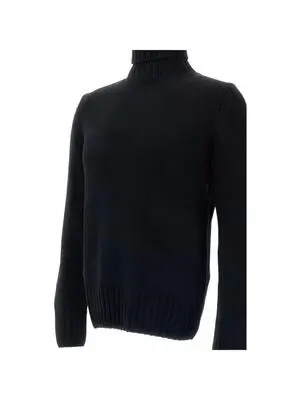 CUSTOMER LOVERS Ribbed-knit Roll-neck Sweater - Black