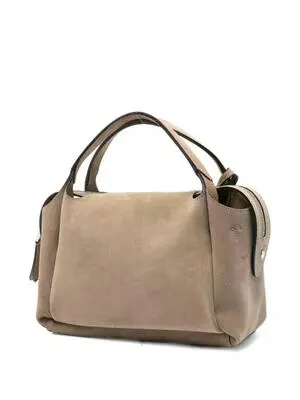 TOD'S T Timeless Suede Tote Bag