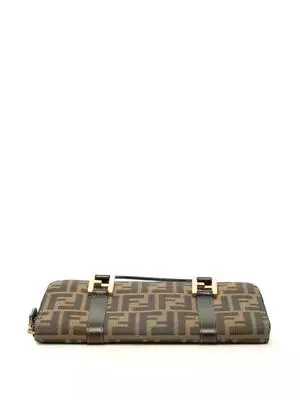 Fendi 20th Century Zucca Canvas Top Handle Wallet Handbag