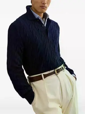 Ralph Lauren Purple Label Cable-knit Cashmere Sweater