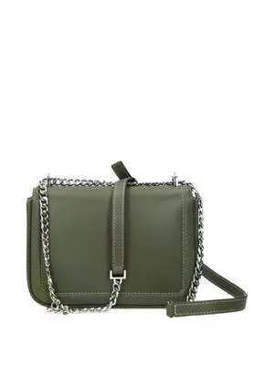 Karl Lagerfeld Logo-plaque Topstitched Cross-body Bag - Green