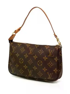 LOUIS VUITTON 2002 Monogram Pochette Accessoires Shoulder Bag