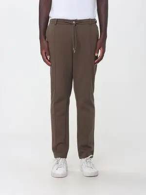 HESKIMO Slim Fit Jersey Trousers With Drawstring Waist And Welt Pockets - Dark