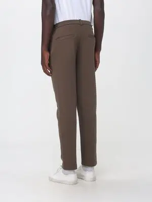 HESKIMO Slim Fit Jersey Trousers With Drawstring Waist And Welt Pockets - Dark