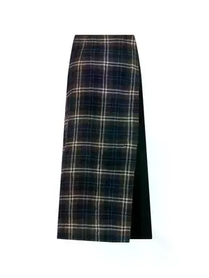 STUDIO TOMBOY Check-pattern A-line Maxi Skirt