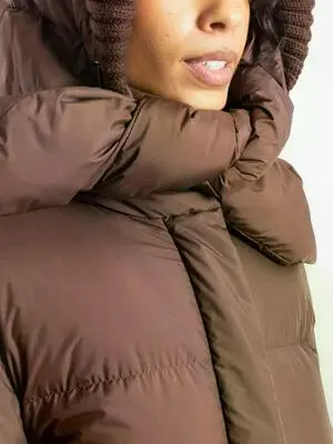 Moncler Ornement Hooded Long Down Jacket