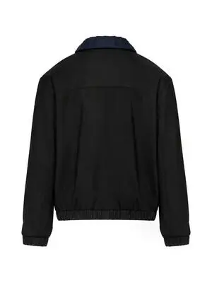 MEDEEA Pleated-collar Bomber Jacket