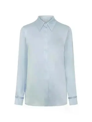 Gabriela Hearst Cruz Silk Shirt - Blue
