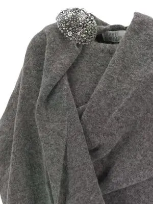 Giuseppe Di Morabito Crystal-embellished Draped Sweater