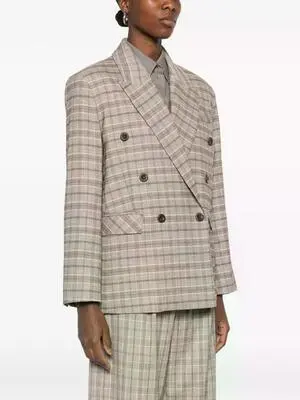 ELEH Check Double-breasted Blazer
