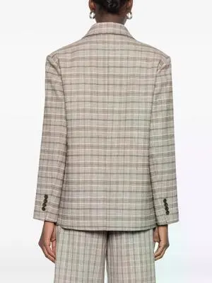 ELEH Check Double-breasted Blazer