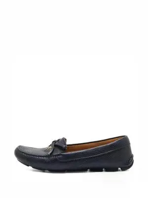 Prada Vitello Daino Bow Loafers