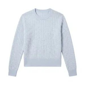 BRODIE CASHMERE Ethereal Stitch Crew Mist