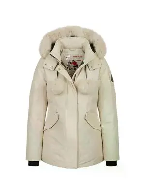 Moose Knuckles Original 3q Detachable-hood Down Jacket - White